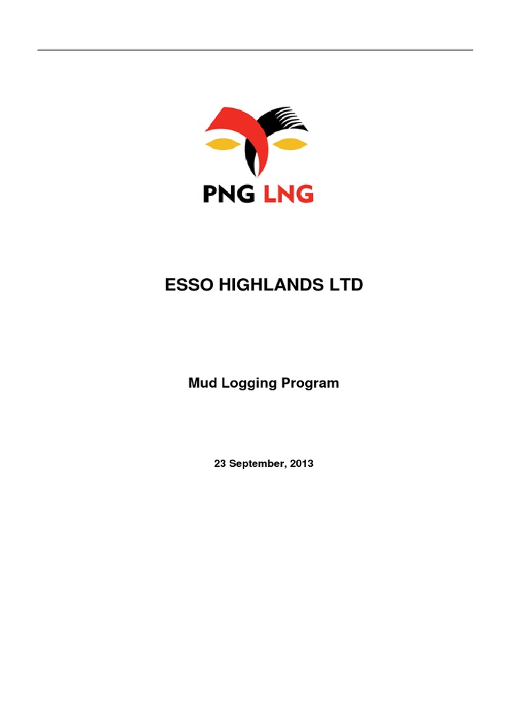 PNG LNG - Mud Logging Program - Rev3 - 23sep13 PDF | PDF | Papua New ...