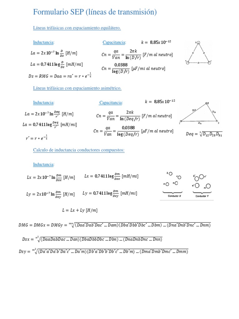 Cálculo de Líneas de Transmisión | PDF | Electromagnetismo | Electricidad