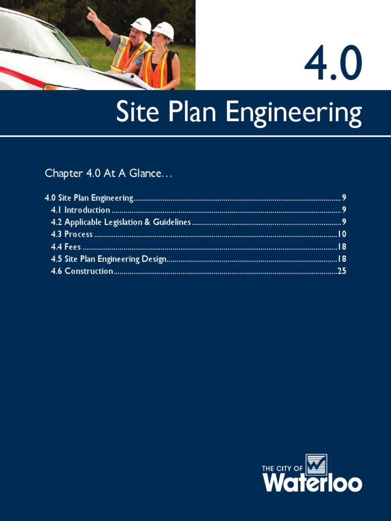 Site Plan Engineering: Chapter 4.0 at A Glance | PDF | Engineering ...