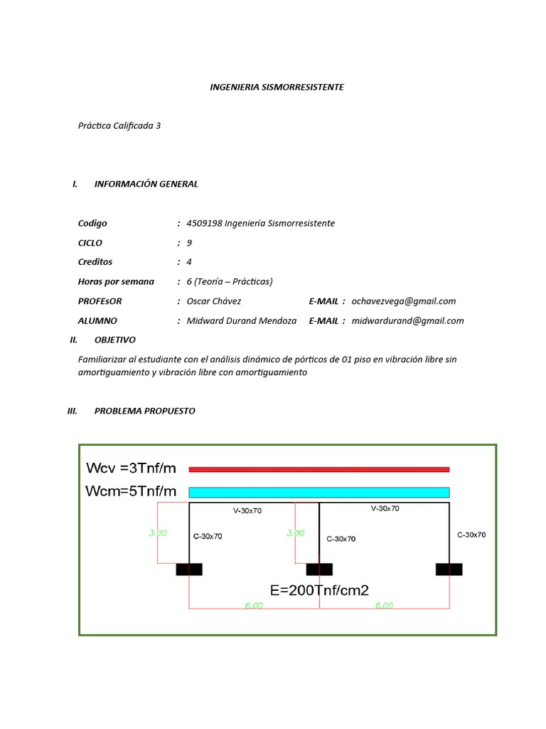 Ingenieria Sismorresistente Practica 3-Midward Durand Mendoza | PDF ...