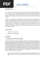 Lost Spring - Final Notes | PDF | Child Labour | Slum