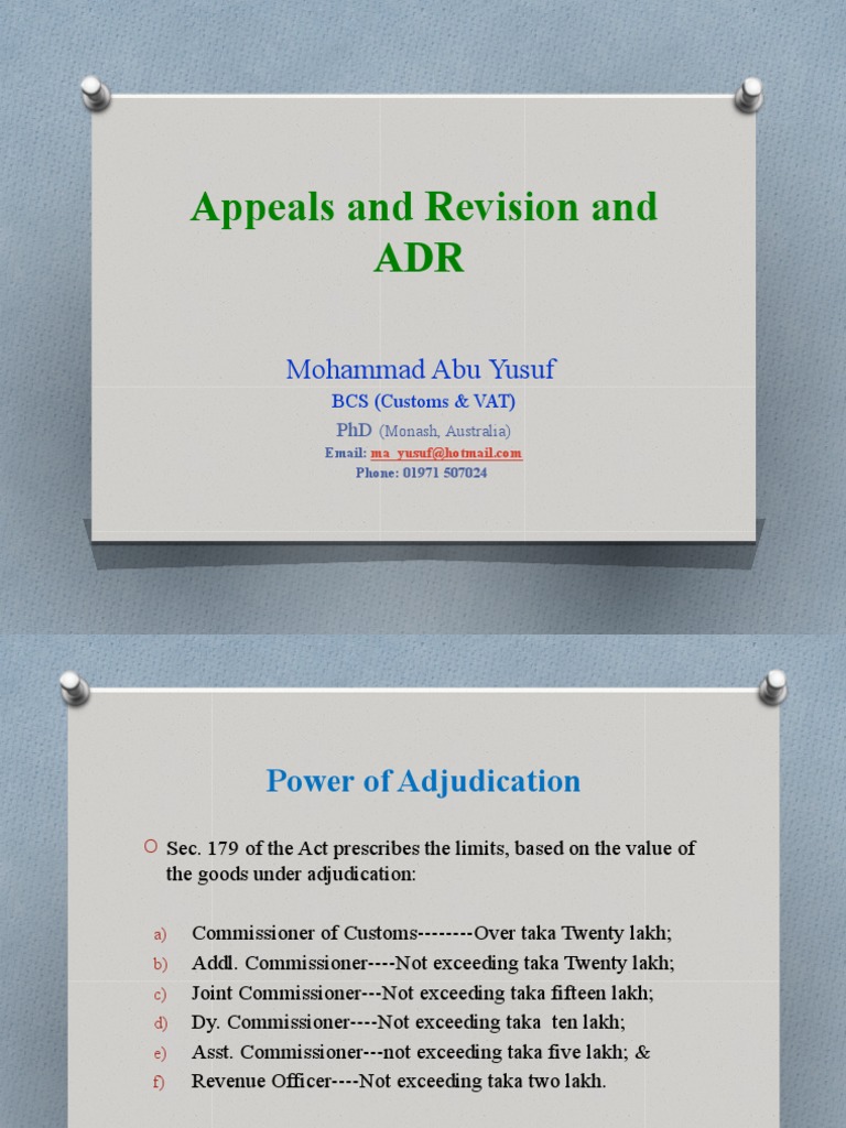 Appeals and Revision and ADR PDF | PDF | Alternative Dispute Resolution ...