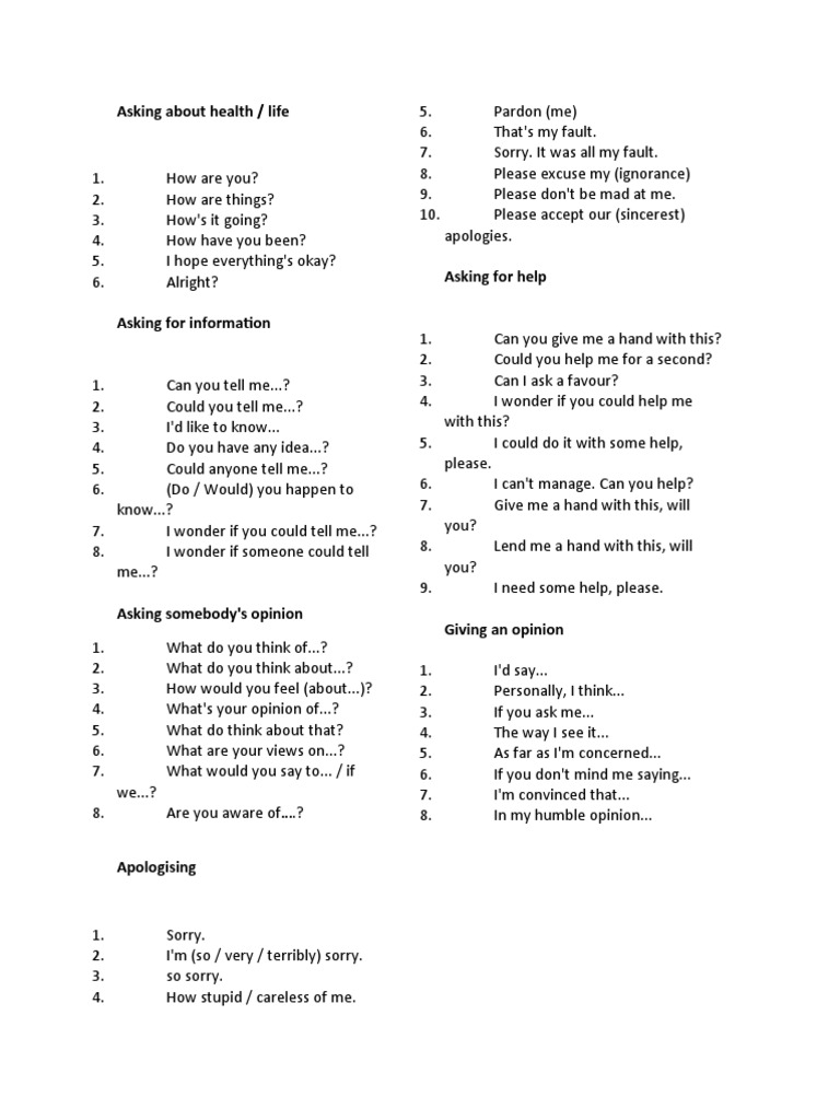 How to Ask About Health Concerns | PDF | Self-Improvement