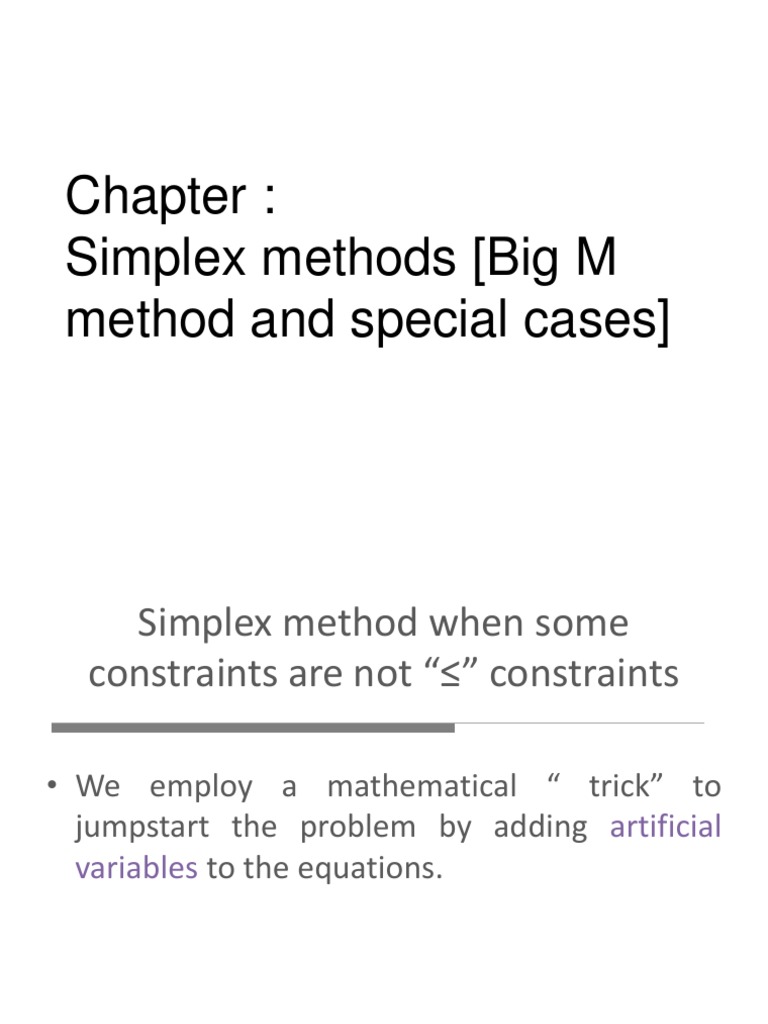 4-Simplex +big M + Sensityve Analysis (TM 4) | PDF | Sensitivity Analysis | Mathematical ...