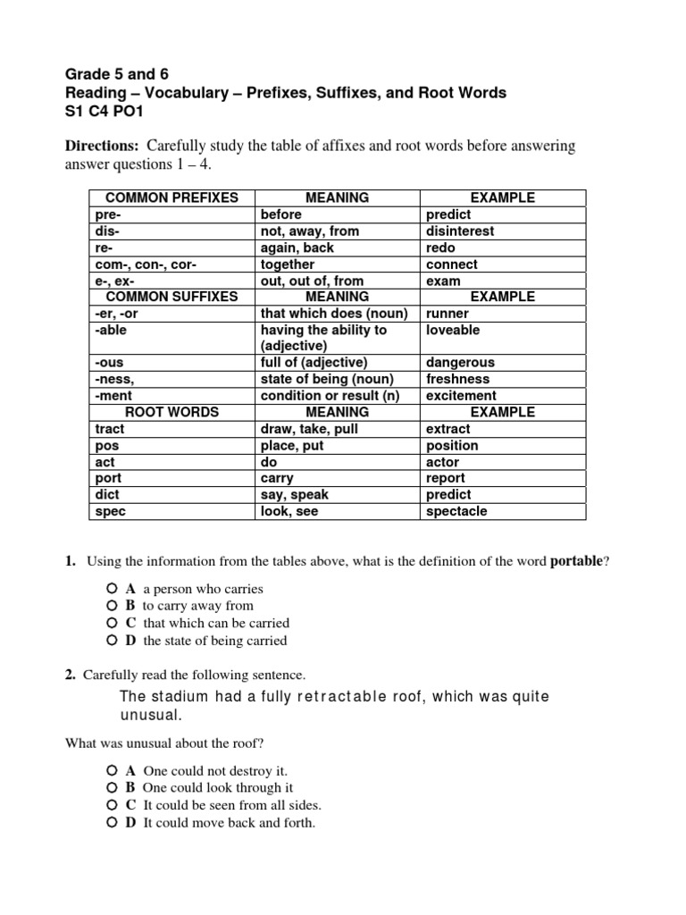 Prefixes, Suffixes, and Root Words Guide | PDF | Symbols | Syntactic ...