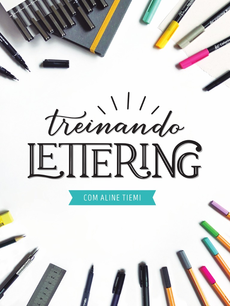 Apostila Prática de Lettering - por Aline Tiemi.pdf | Caligrafia | Escrita