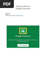 Script How To Create A Google Classroom | PDF | Classroom | Learning