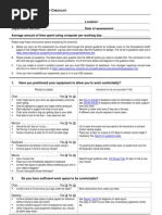 VDU Safety Checklist for Offices | PDF | Computer Keyboard | Chair