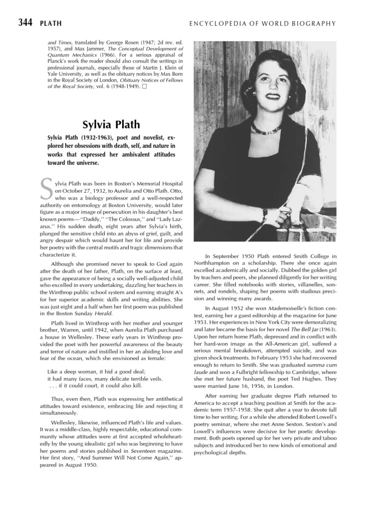Sylvia Plath | PDF | Sylvia Plath | Socrates