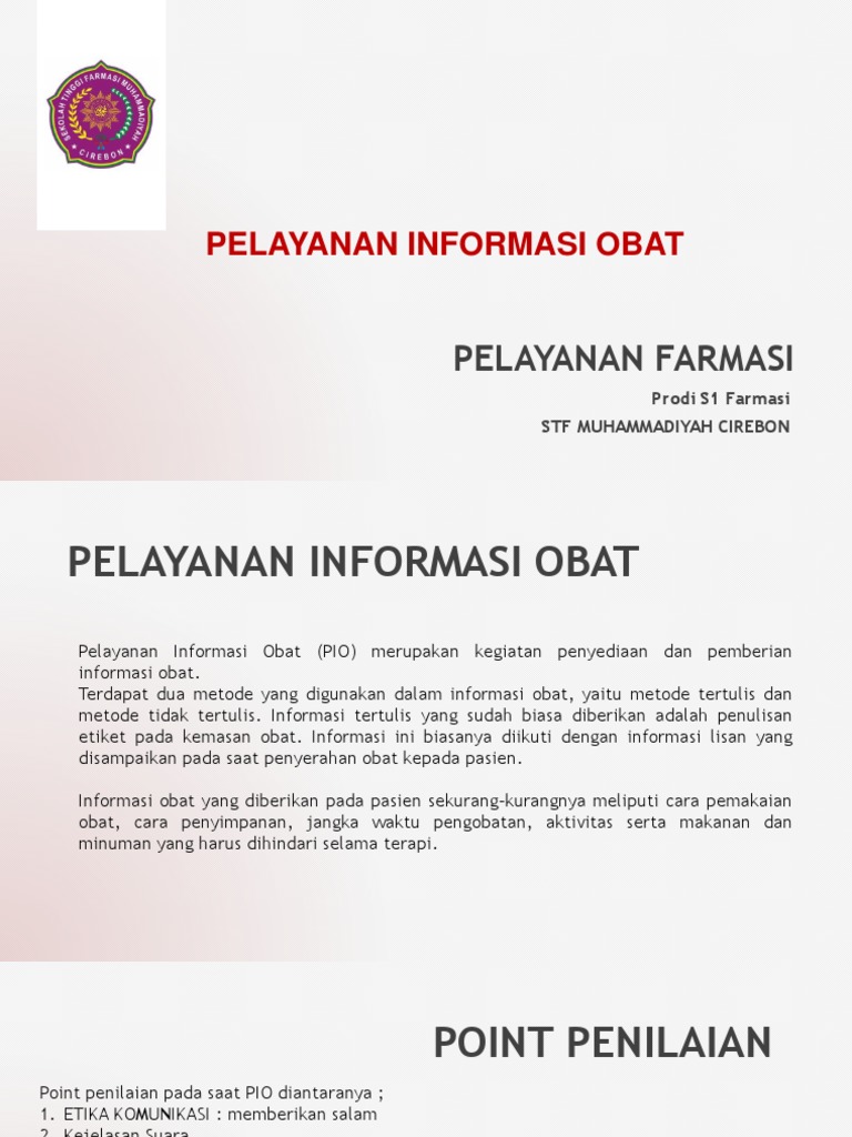 Responsi PF 4 Materi PIO Cara Pemakaian Obat | PDF | Kesehatan Holistik