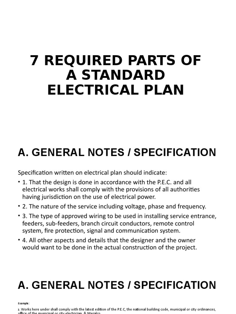 Essential Components of Electrical Plans | PDF | Electrical Wiring ...