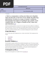 Community Profile Template | PDF