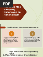 Primaryang at Sekondaryang Batis 1 | PDF