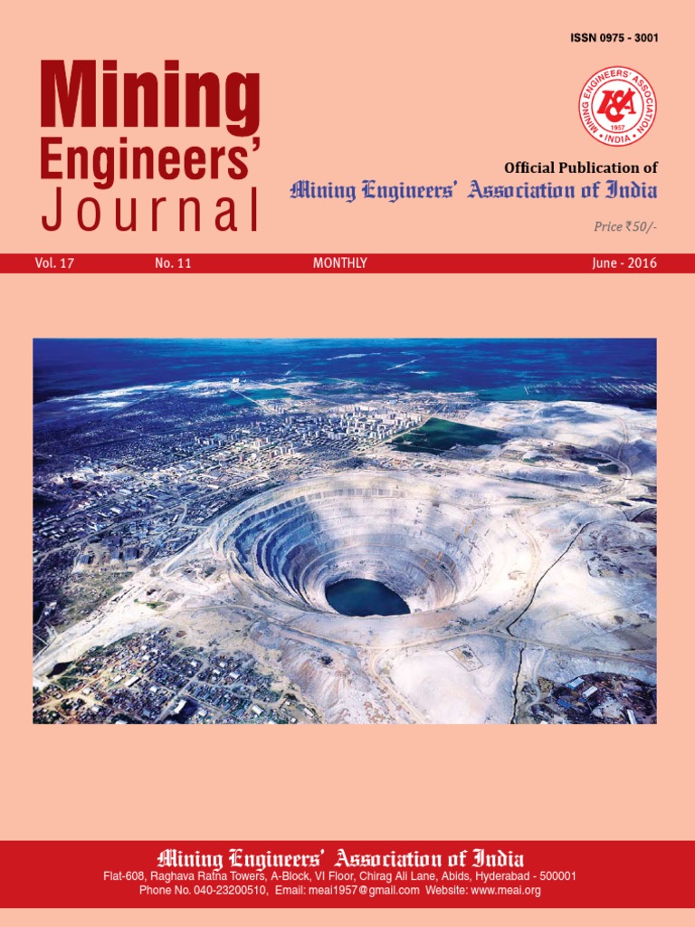Mining Engineers' Journal June 2016 | PDF | Mining | Geology