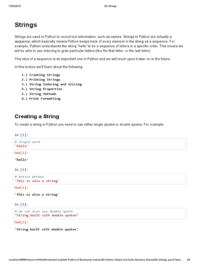 02 Strings Pdf String Computer Science Parameter Computer 2079