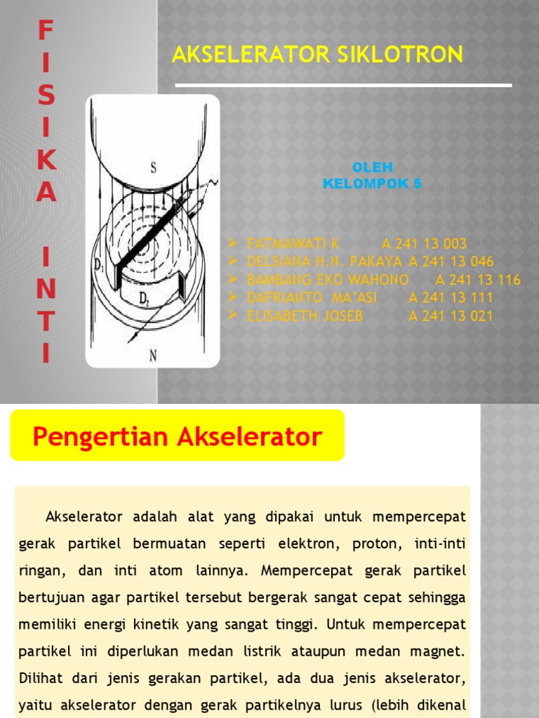 Siklotron Dan Alat Cacah Kelip | PDF