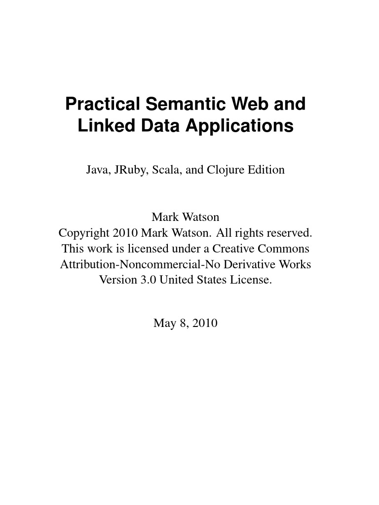 Practical Semantic Web And Linked Data App Pdf Resource Description Framework No Sql 0050