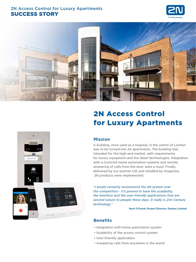 Access Control For Luxury Apartments Putney Success Story en A4 LQ PDF ...