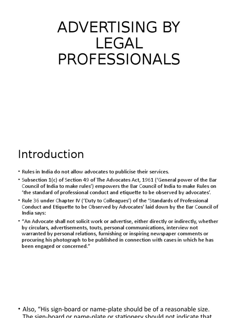 Advertisement by Lawyer | PDF | Solicitor | Advocate
