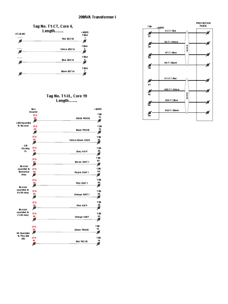 Busbar Cables Schedule | PDF | Power Engineering | Electrical Engineering