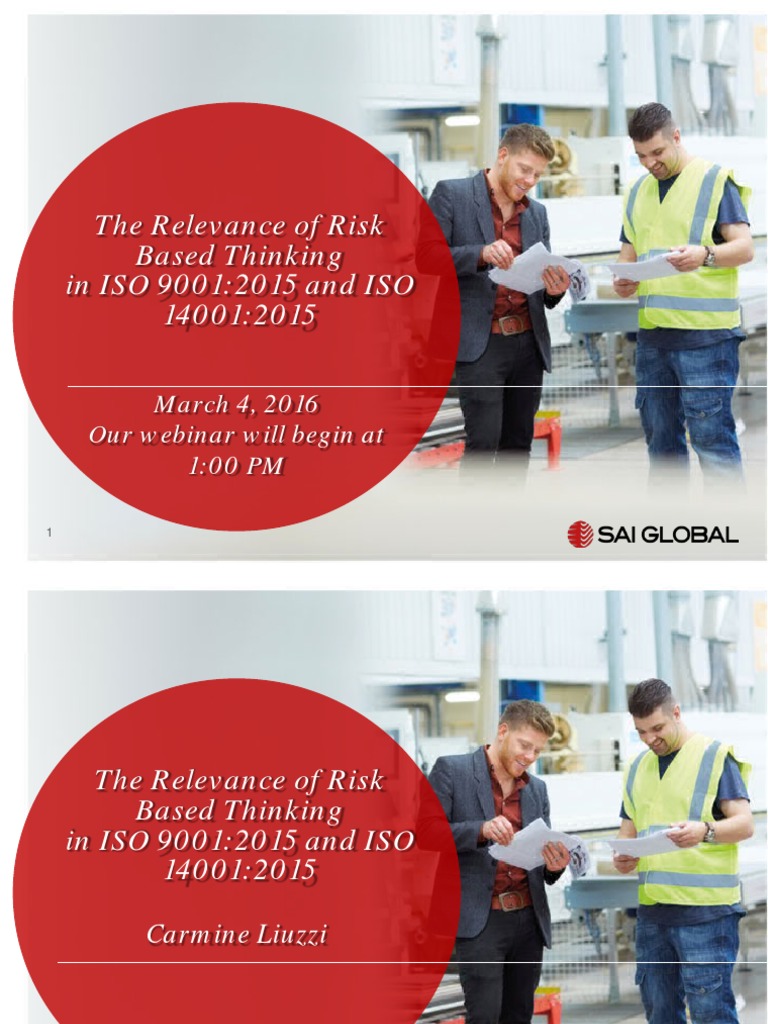 Risk Based Thinking March 4 - Final | PDF | Risk | Risk Management