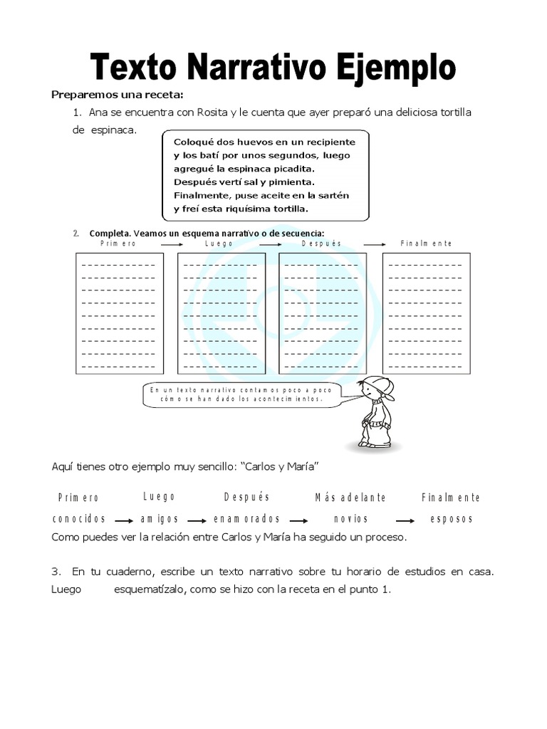 Actividad de Un Texto Narrativo 5° | PDF