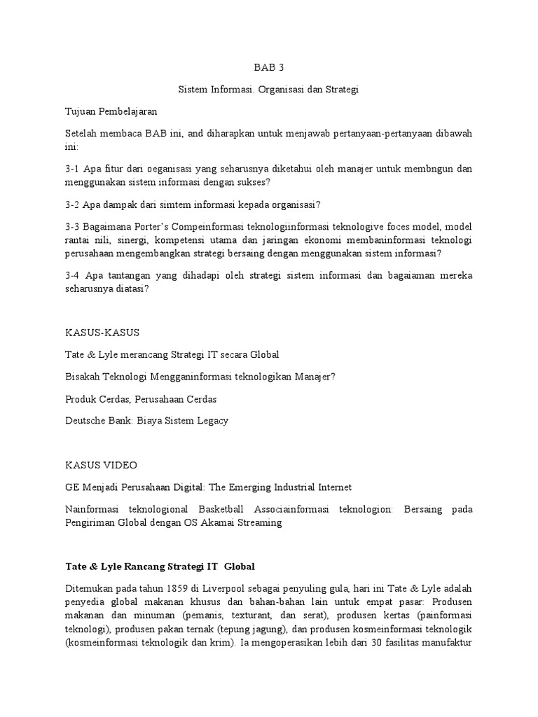 Chapter 3 SIM Kenneth Laudon | PDF