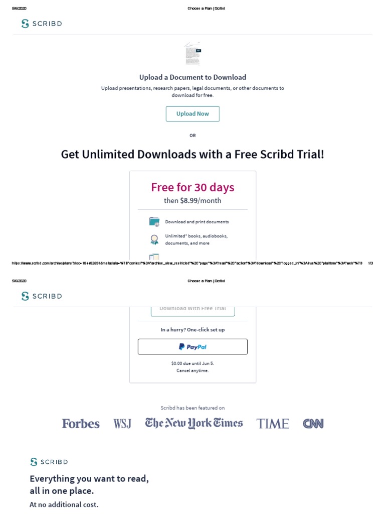 Choose A Plan - Scribd | PDF | Scribd | Computer Mediated Communication