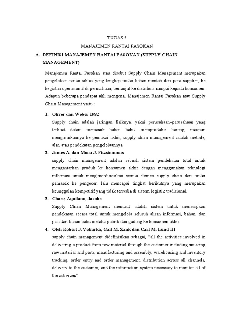 Manajemen Rantai Pasokan | PDF | Pengelolaan Keuangan & Uang | Teknologi & Rekayasa
