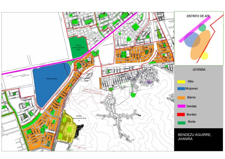 Mapa y Zonificación del Distrito de Ate | PDF
