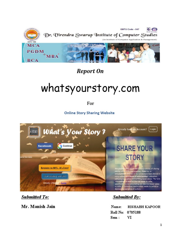 Online Story Sharing Platform Report | PDF | Reliability Engineering ...