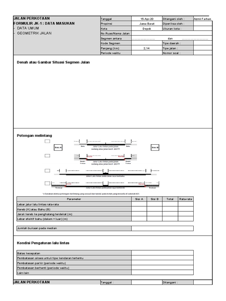 Formulir Pkji JK | PDF