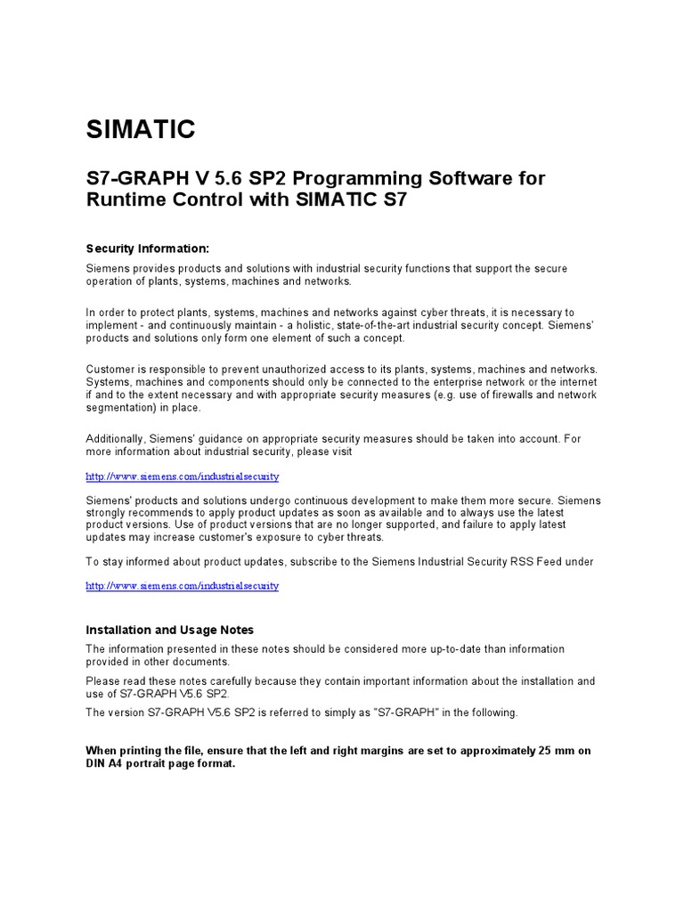 Guide to Installing and Configuring Siemens S7-GRAPH V5.6 SP2 Programming Software | PDF ...