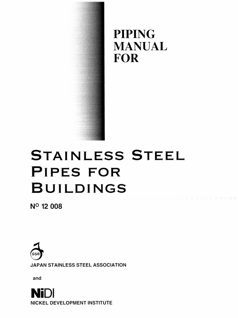 Piping Manual For Stainless Steel Pipe For Building | PDF