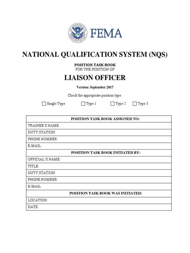 National Qualification System (NQS) : For The Position of | PDF ...