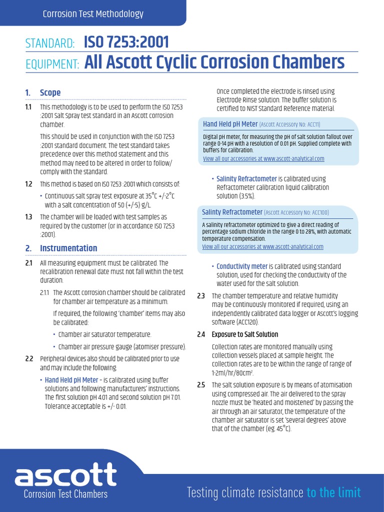 ISO 7253 2001 Method Statement PDF | PDF | Ph | Applied And ...