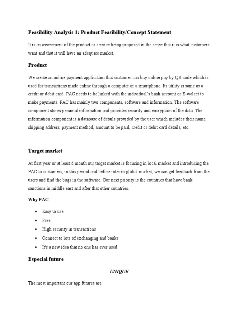 Feasibility Analysis 3 | PDF | Feasibility Study | Financial Transaction