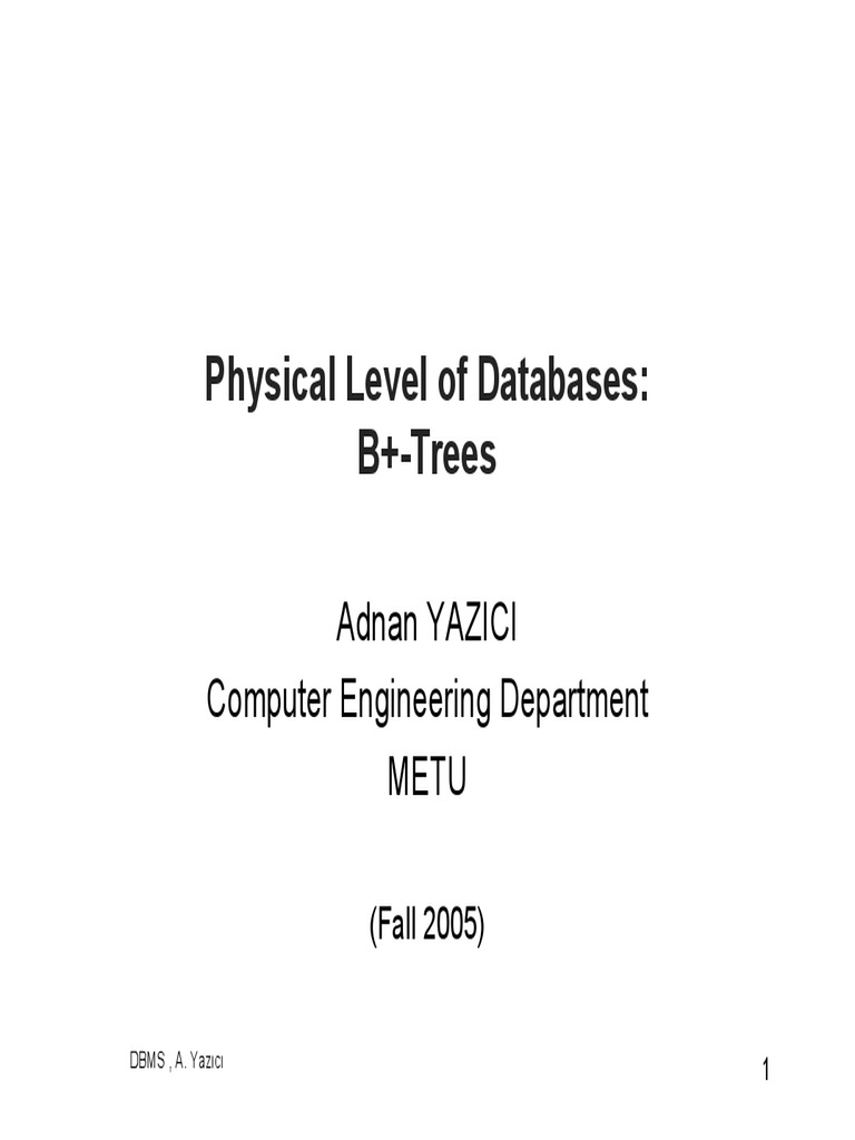 B+-Trees: Efficient Indexing Guide | PDF | Database Index | Data Management