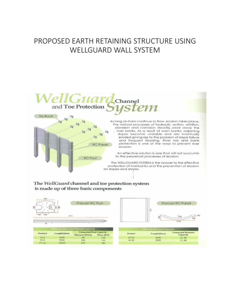 WELLGUARD WALL PROPOSAL Rev1.0 | PDF | Landscape | Structural Engineering
