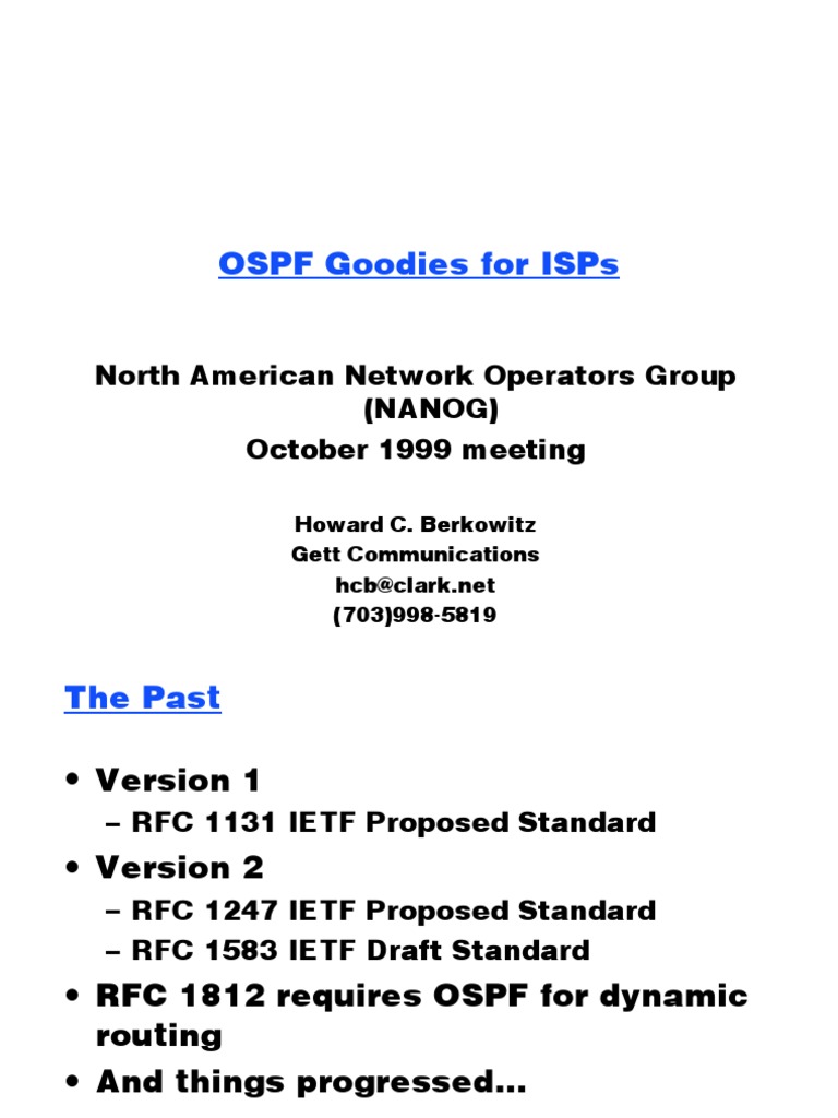 Ospf | PDF | Network Layer Protocols | Computer Standards