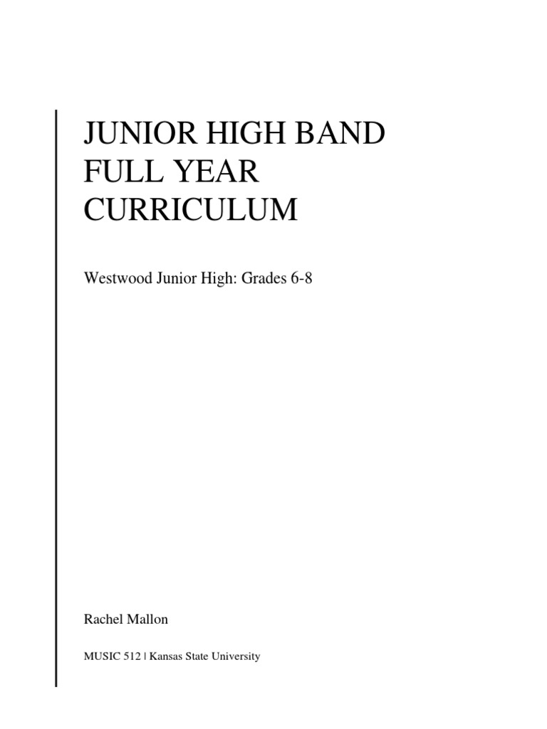 Year Long Curriculum | PDF | Educational Assessment | Rhythm