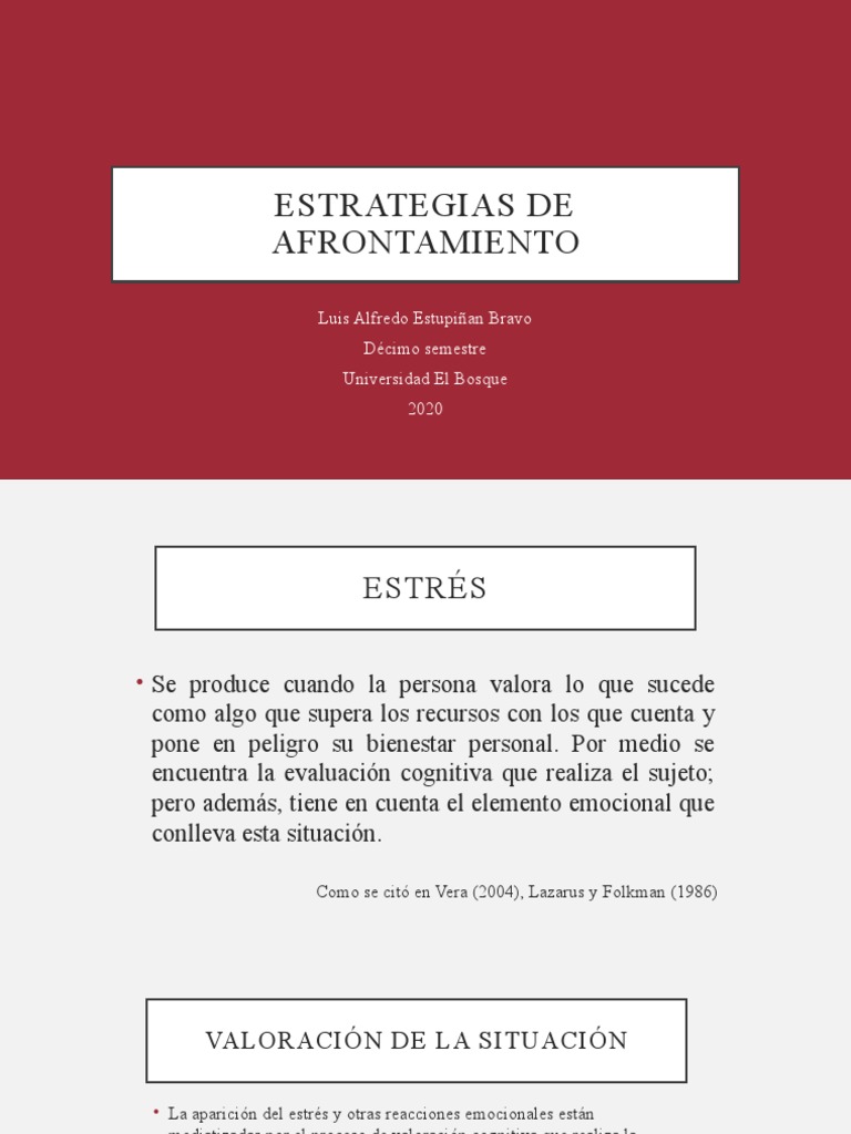 Estrategias de Afrontamiento | PDF | Las emociones | Ansiedad