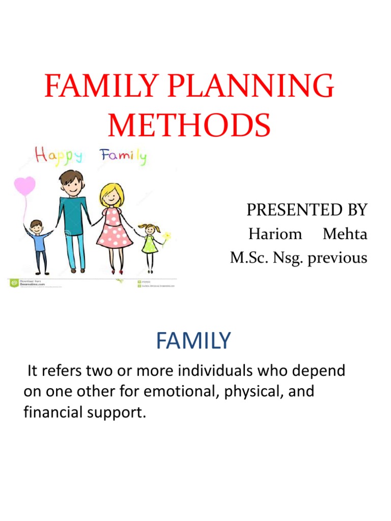Family Planning Methods: Presented by | PDF | Combined Oral ...