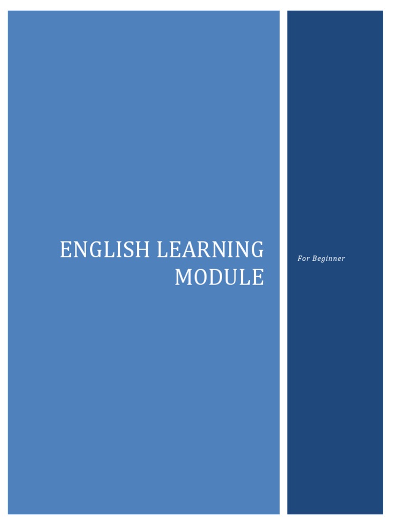 English Learning: For Beginner | PDF | Grammar | Language Mechanics
