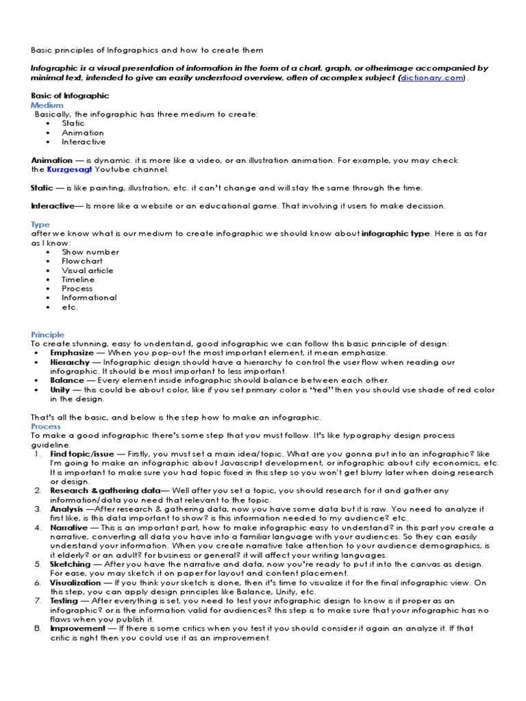 INFOGRAPHICS Notes | PDF | Infographics | Communication