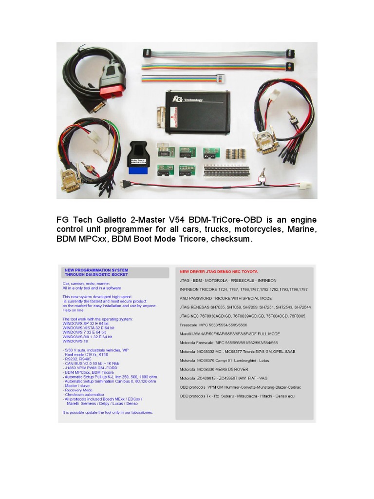 FG Tech Galletto | PDF | Electronics | Manufactured Goods
