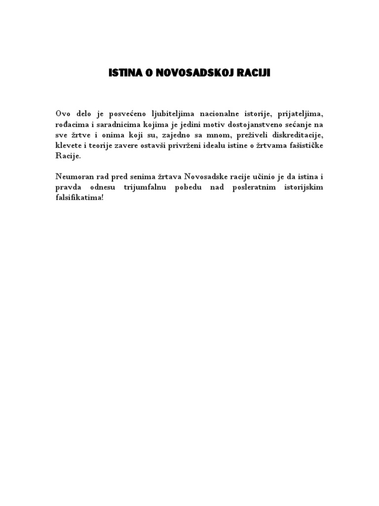 RACIJA | PDF