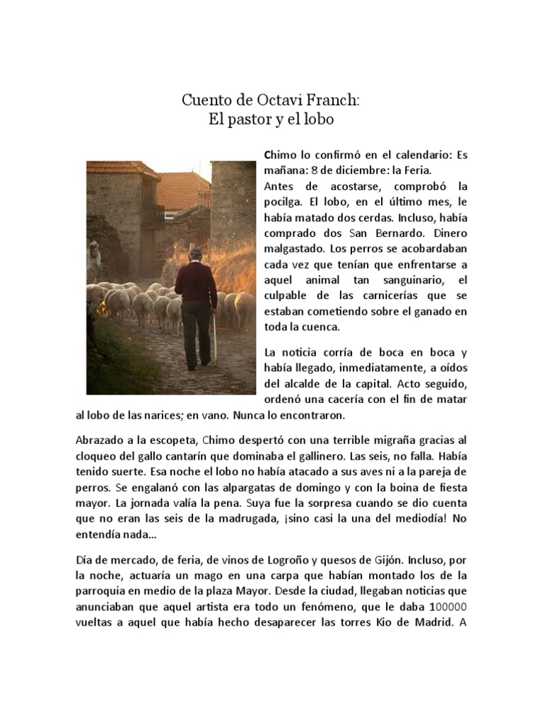 El Pastor y El Lobo C Lectora | PDF | Amor
