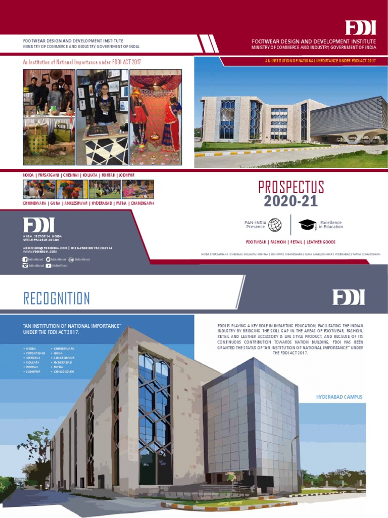Prospectus: An Institution of National Importance Under FDDI ACT 2017 ...