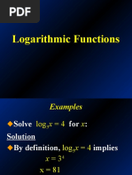 Logarithms PowerPoint Presentation | PDF | Logarithm | Exponential Function